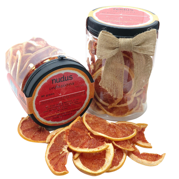Australian Dried Ruby Grapefruit Infusion Slices 80g - Nudus