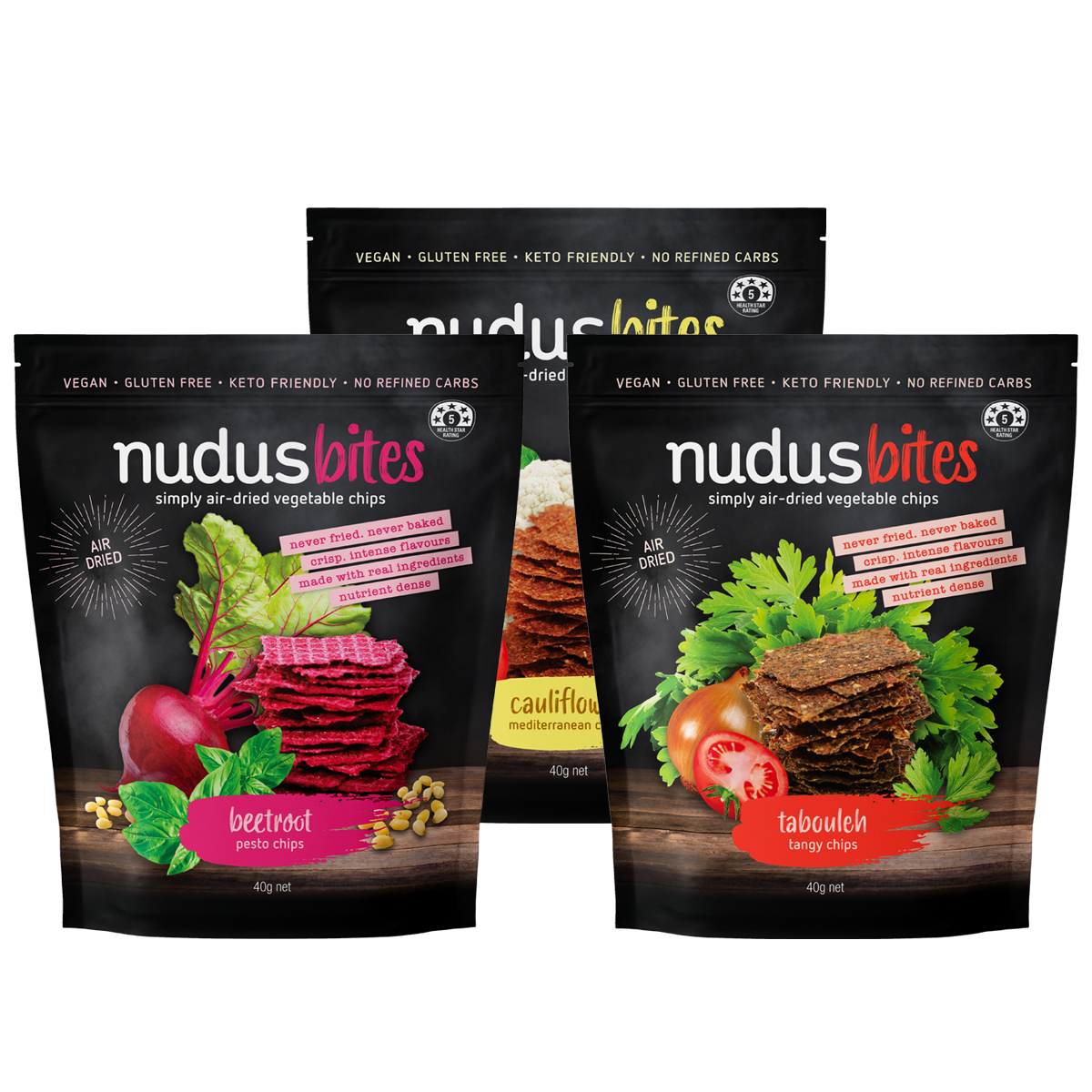 Zucchini Cheeky Cheesy Chips - 12 Packs ($3.49 / 25g Pack) - Nudus